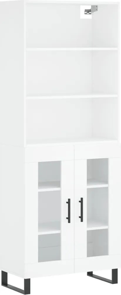 Skříň highboard bílá 69,5 x 34 x 180 cm kompozitní dřevo 3189341