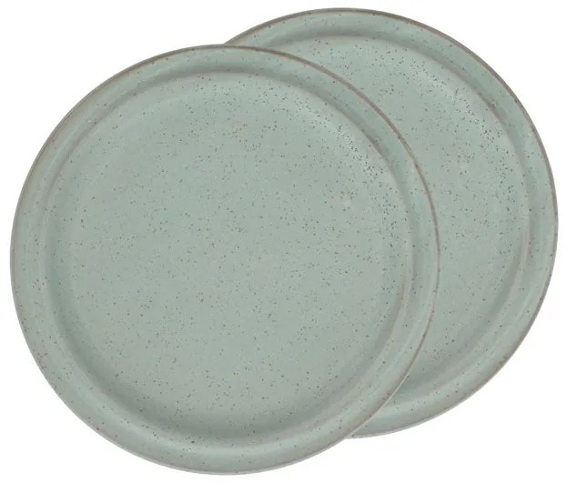 Villa Collection Porcelánový talíř Evig 20 cm Green (sada 2 ks)