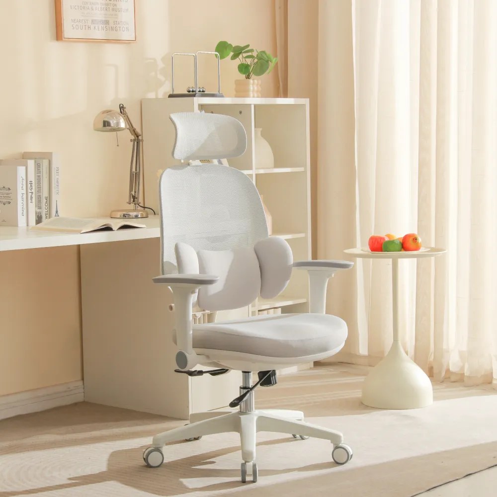 Ergonomická kancelářská židle BALANCE - šedá síťovina