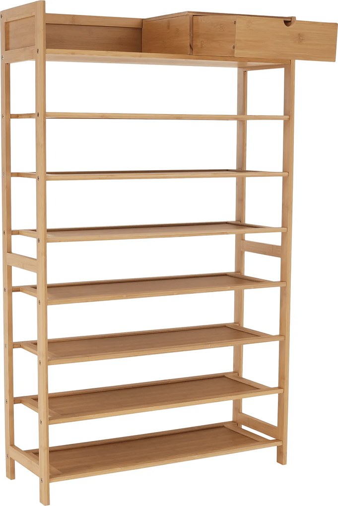 Botník, 7-řadový, bambus, KATLEY