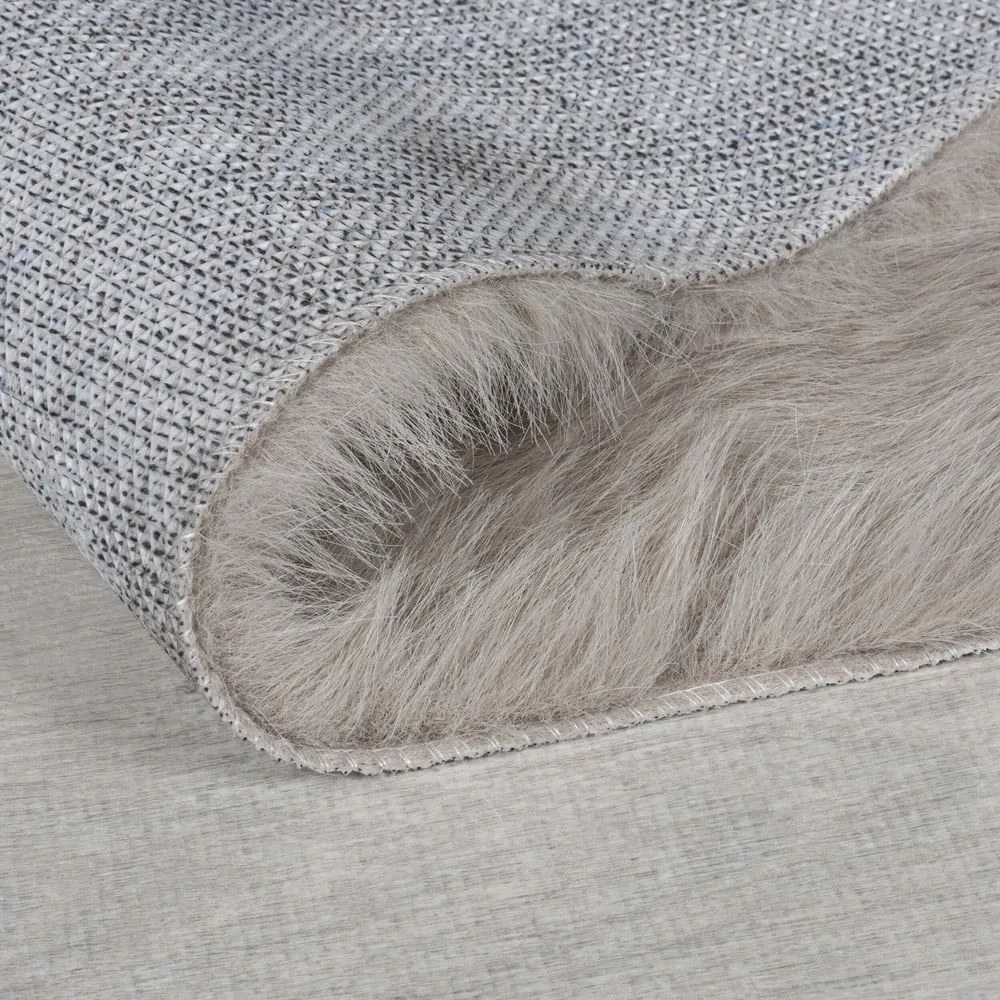 Hnědá syntetická kožešina 120x170 cm Alpine Faux Fur – Flair Rugs