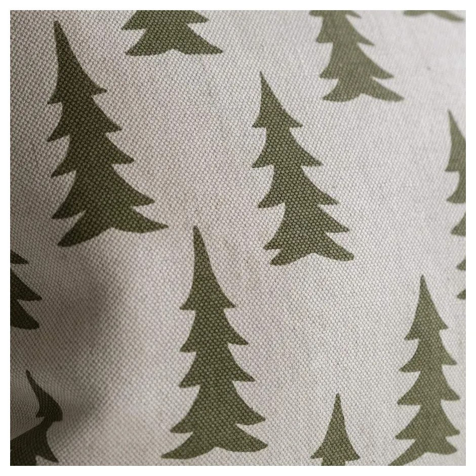 Povlak na polštář GRAN LINEN olive green 50x50, Fine Little Day Švédsko Zelená