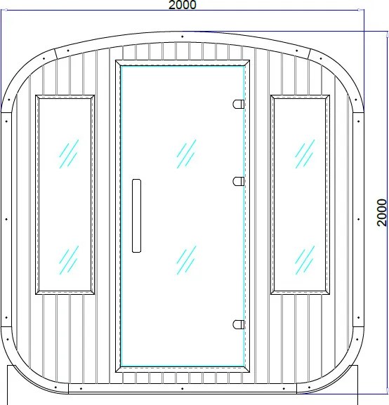 BPS-koupelny Zahradní kombinovaná sudová sauna 2v1  - Infrasauna + finská sauna 200x200, 4-6 osob