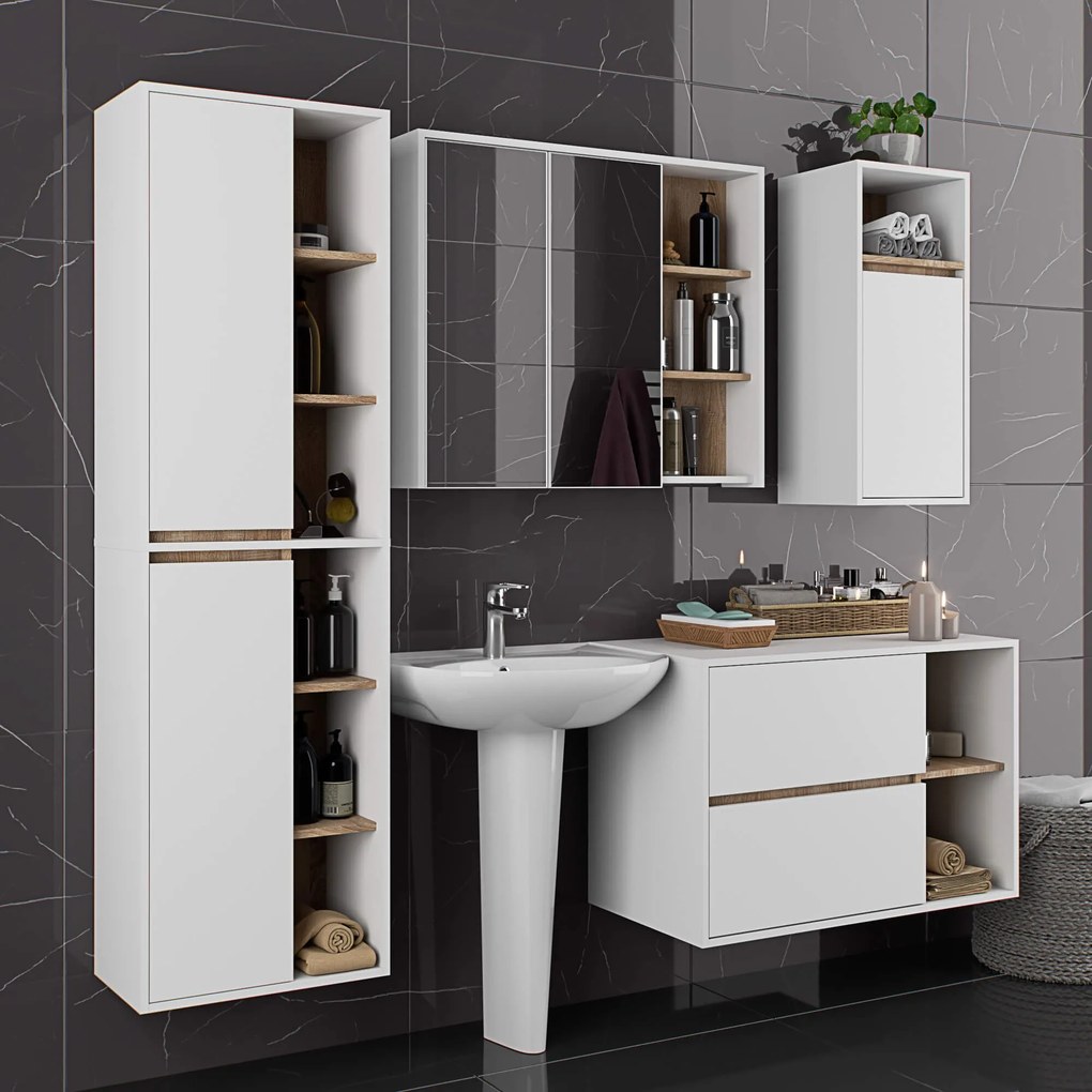 Závěsná koupelnová skříňka VAMI 50 cm - výběr z 6 provedení