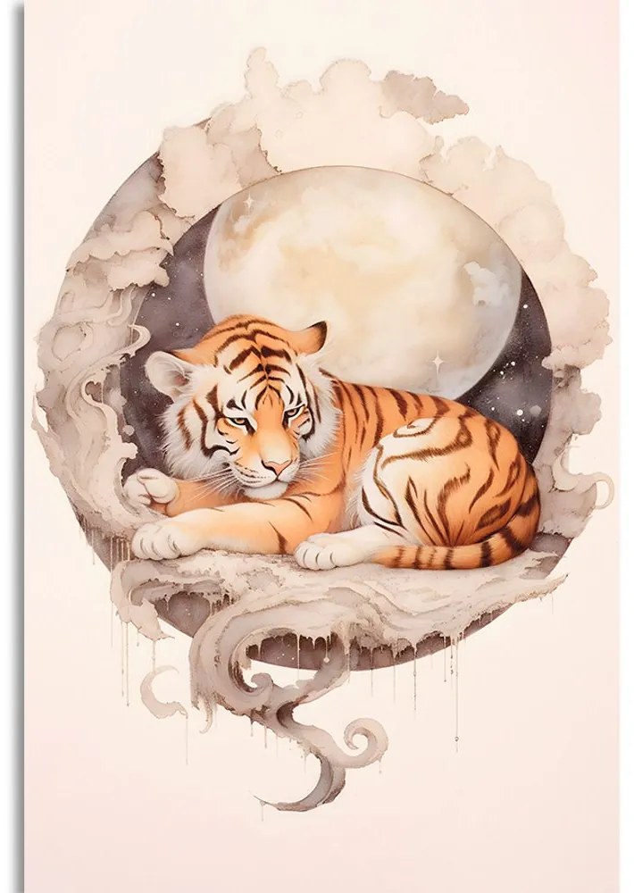 Obraz zasněný tygr
