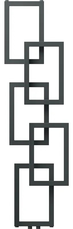 Mexen Grid, dekorativní koupelnový radiátor 1360 x 390 mm, 349 W, grafitová, W215-1360-390-00-66