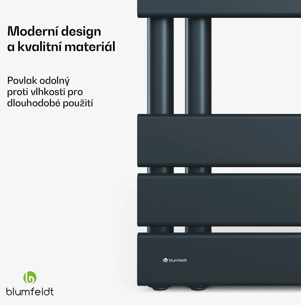 Blumfeldt Radiátor Fairmont, 60 x 160 cm, nástěnný, moderní design, teplovodný