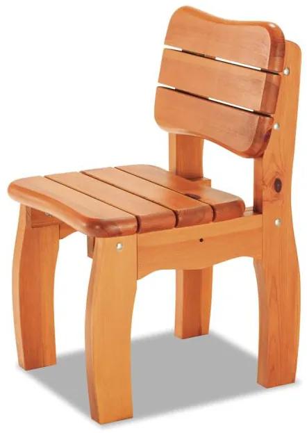 Krajča Zahradní dřevěná židle TEREZA Povrchová úprava: Kaštan světlý