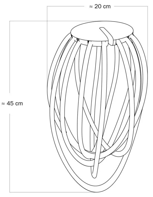 creative cables Cablò stínidlo vícebarevné 100 cm Barva komponentu: Bílá