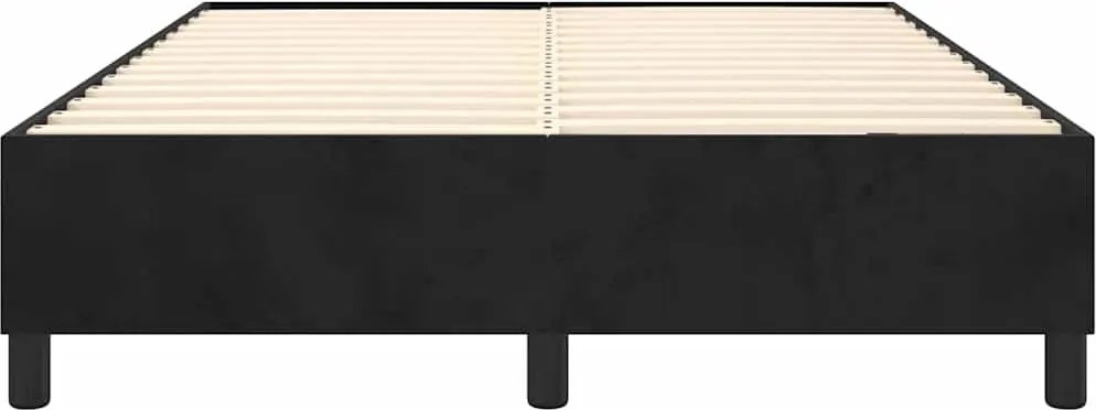Rám postele s boxspringem černý 140 x 190 cm samet 3121116