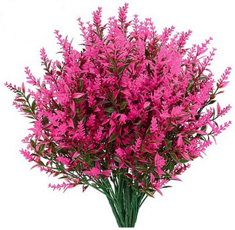Umělá květina - levandule 35 cm Barva: Růžová