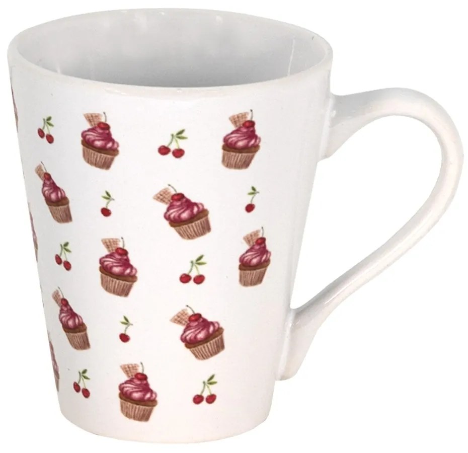 Keramický hrnek s dortíčky Cherry Cupcake - Ø 9*10 cm / 300 ml