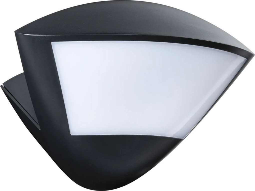 P 94864 LED venkovní nástěnné svítidlo Smart Home Zigbee 3.0 Skyla pohybové čidlo neláká hmyz IP44 226x164mm CCT 10W 230V antracit hliník - PAULMANN