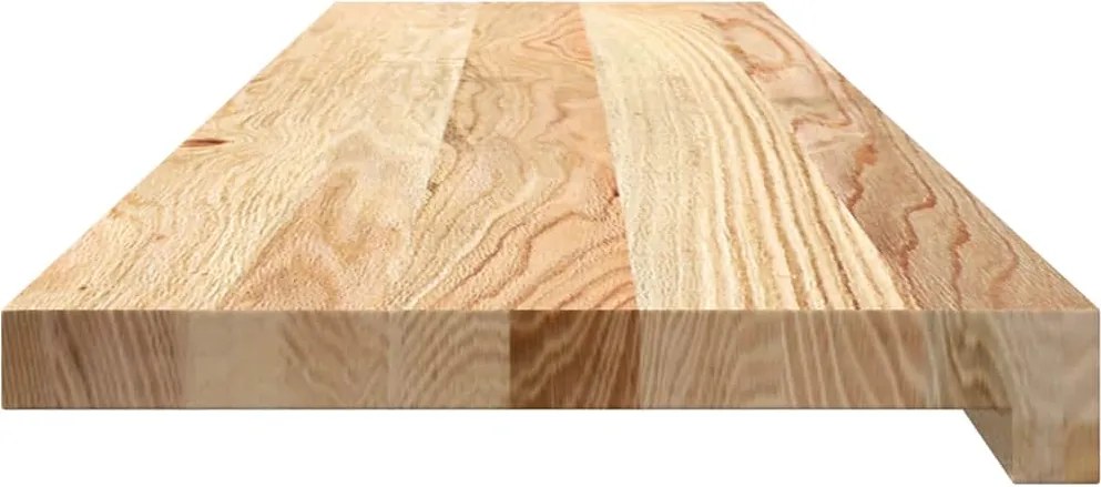 Nášlapy na schody 12 ks neošetřené 100x30x2 cm masivní dub 3282926