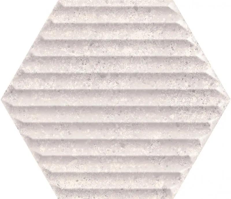 Ceramika Paradyz Obklad Palomera Heksagon Grys B Struktura 19,8x17,1 - 163641