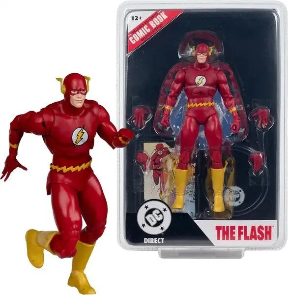 Figurka McFarlane Toys DC s komiksem WV 11 Flash 123 – Barry Allen Flash 18 cm