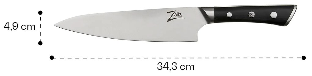 Razor-Edge, 8" kuchařský nůž, 59 HRC, nerezová ocel