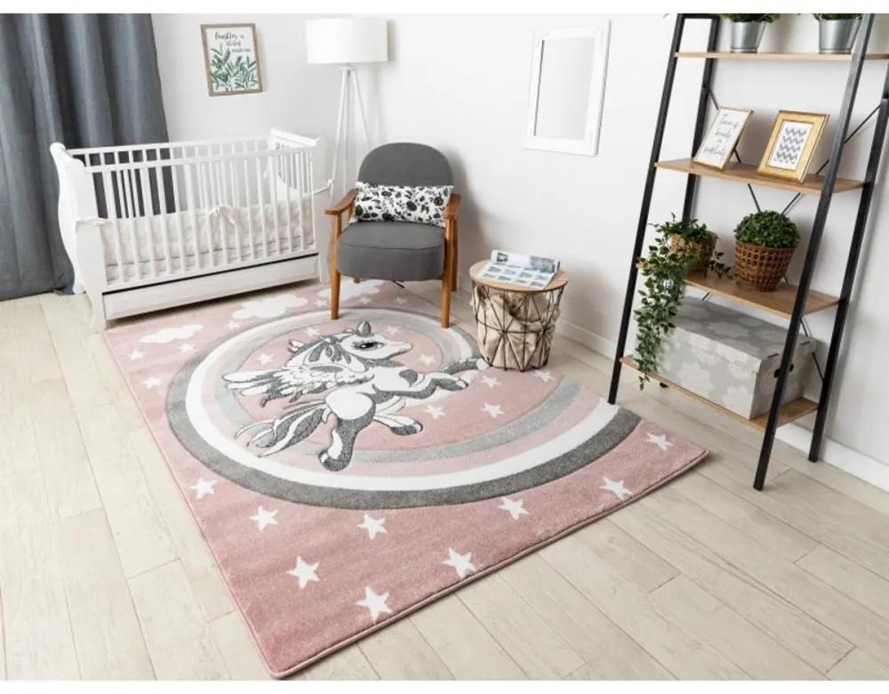 Dětský kusový koberec Pony růžový 120x170cm