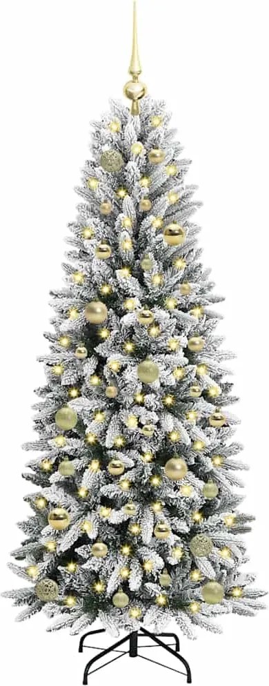 Umělý vánoční stromeček Bílá 150 cm PVC, plast, ocel a PE 3396037
