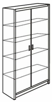 Policová skříň buk 7a