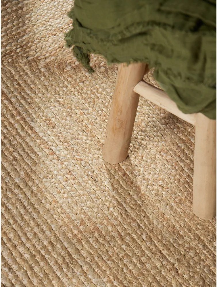 Krémový/v přírodní barvě oboustranný/ručně tkaný jutový koberec 80x150 cm Looma – Hanse Home