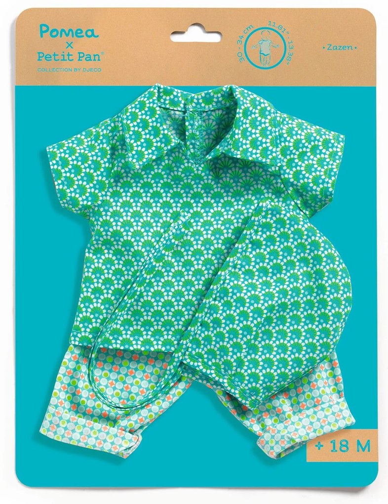 Baby Pomea - stylový obleček na panenky Petit Pan - Zazen