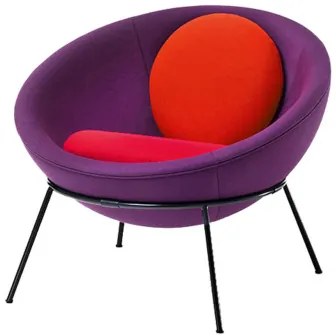 Bowl chair fialová nuance Arper