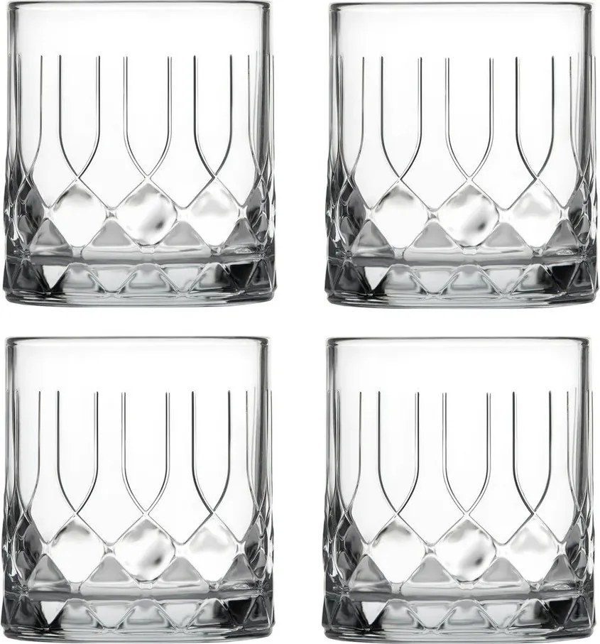 Sklenice v sadě 4 ks na whiskey 340 ml Chicago – La Rochére