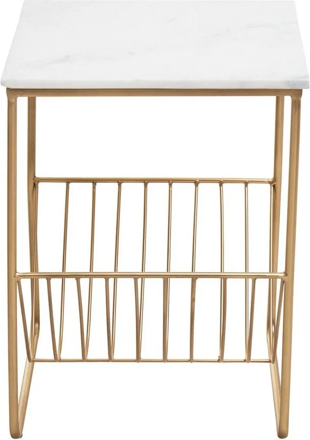 Odkládací stolek s mramorovou deskou 40x40 cm Mandoli – Premier Housewares