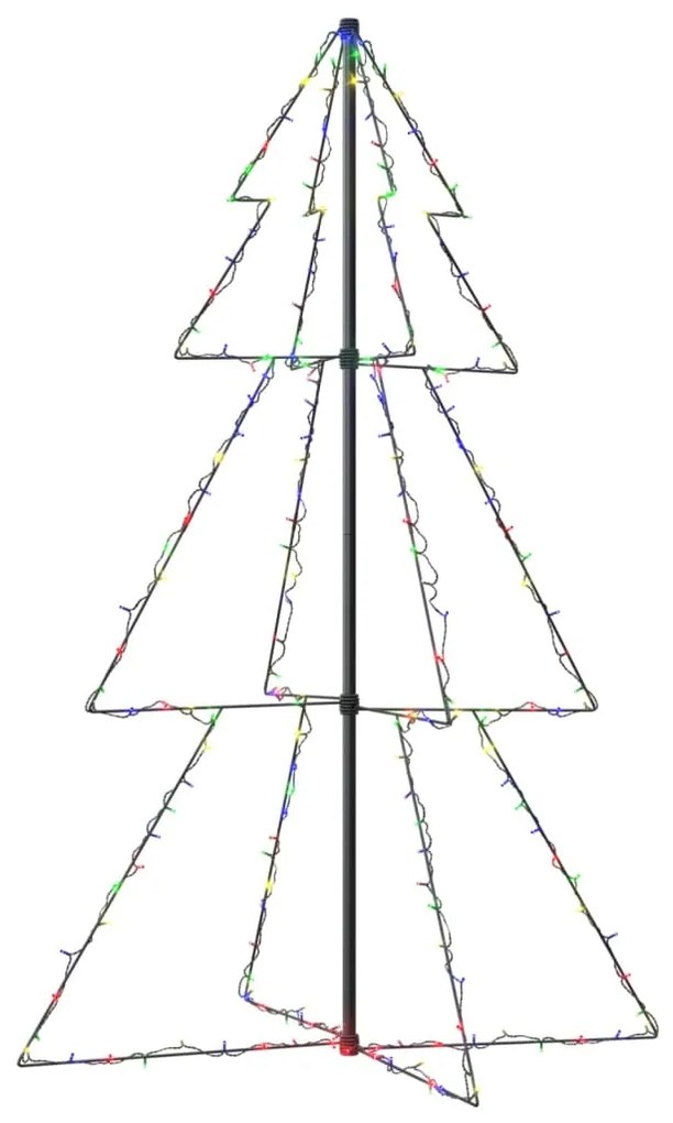 328579 vidaXL Vánoční stromek kužel 200 LED diod dovnitř i ven 98 x 150 cm