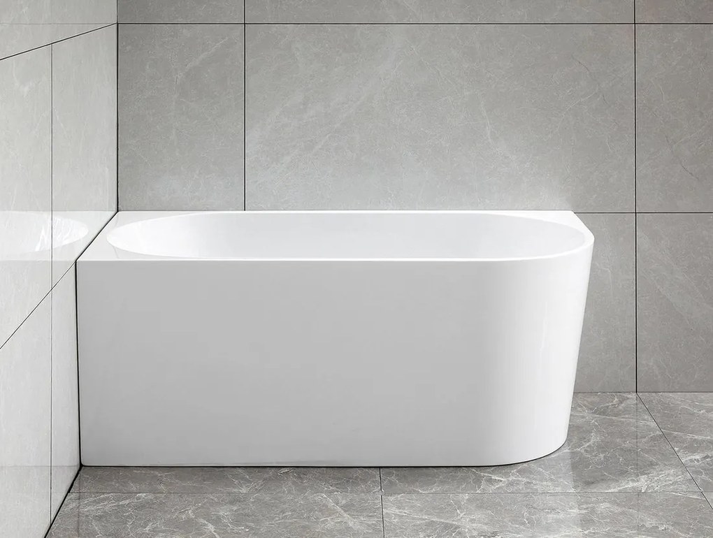 Aqualine, TIBERA L volně stojící vana 140x70 cm, bílá, E1066