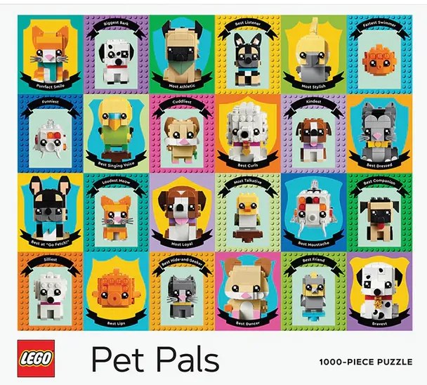 Chronicle Books Puzzle LEGO® Zvířecí kamarádi 1000 dílků