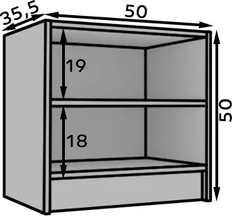 ADRK Furniture Noční stolek I Atson