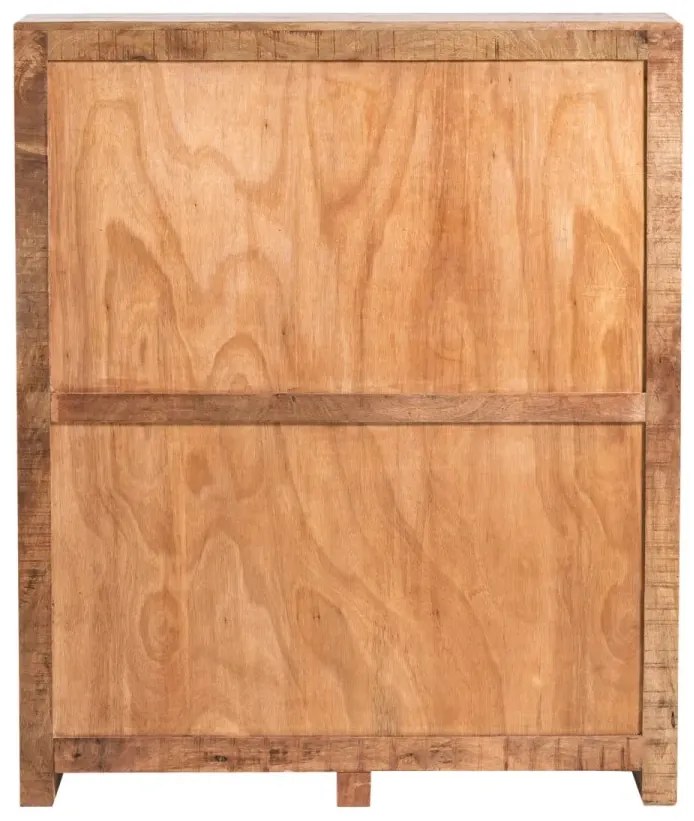 furniture-nabytek.cz - Masivní vitrína Countryside z mangového dřeva, lakovaná, hnědá – 118×45×140 cm