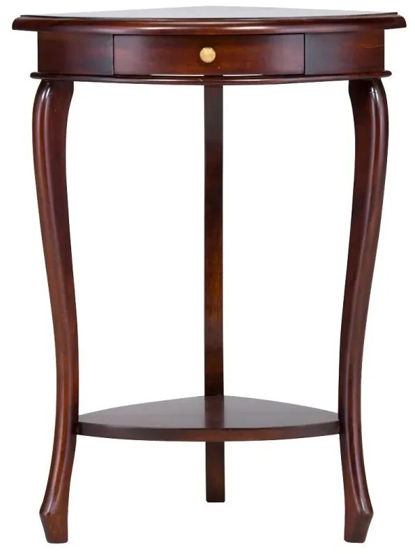 furniture-nabytek.cz - Masivní rohový toaletní stolek Camford z mahagonu, lakovaný, hnědý