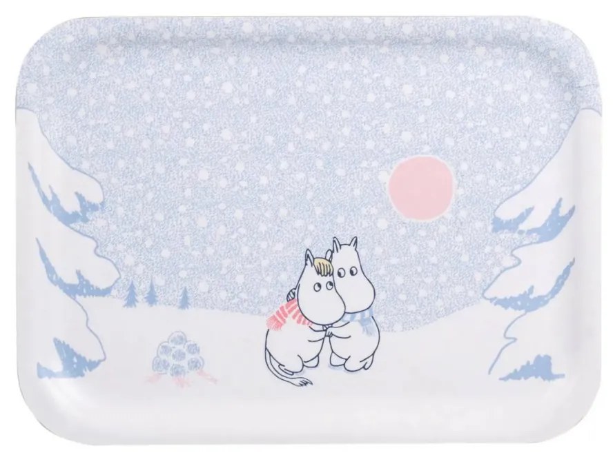Servírovací tác Moomin Let It Snow 27x20 cm Muurla