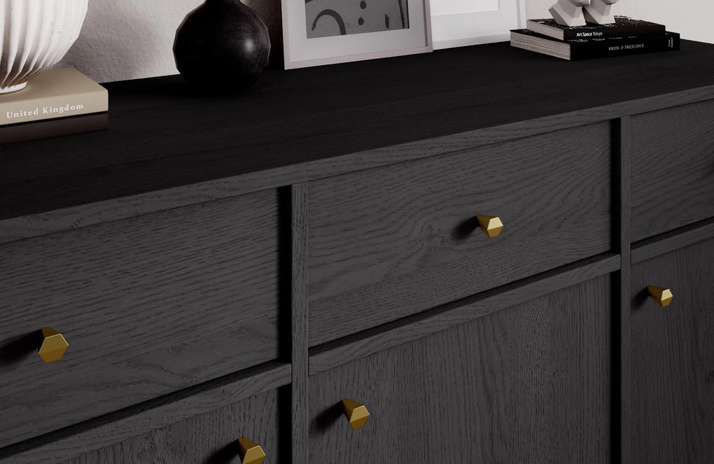 ADRK Furniture Komoda 3D 3S Tili CHES-TIL-3D-3S-B