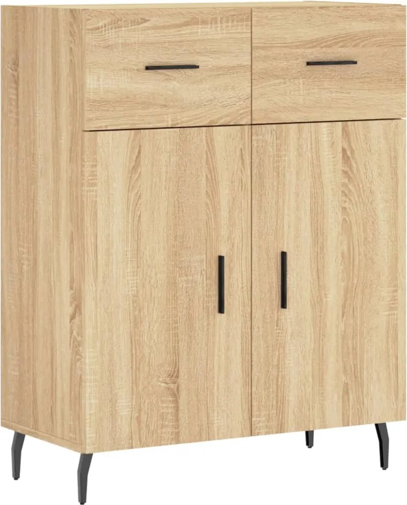 Skříň highboard dub sonoma 69,5 x 34 x 180 cm kompozitní dřevo 3200532
