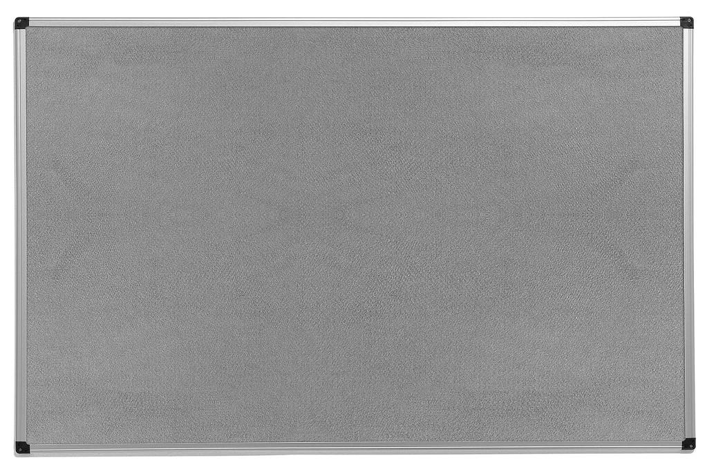 AJ Produkty Nástěnka MARIA, 2000x1200 mm, šedá, hliníkový rám