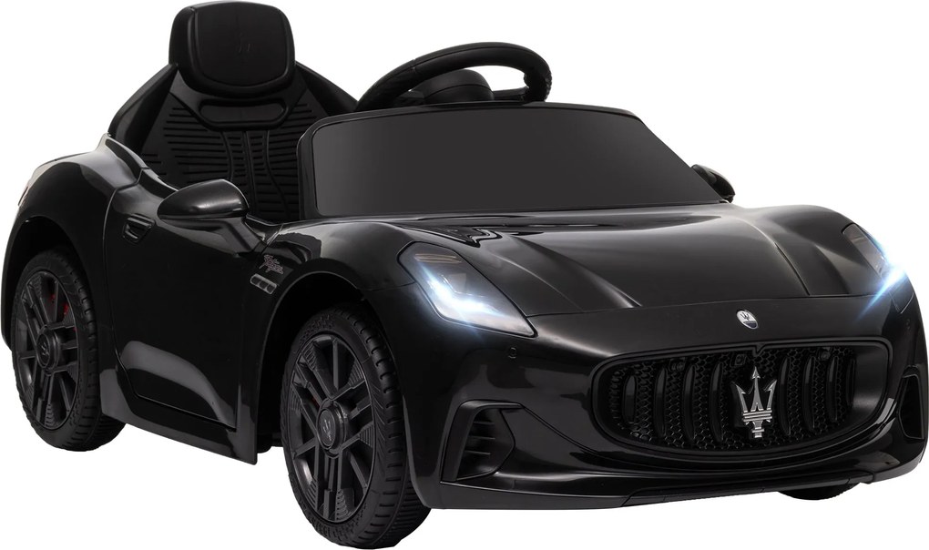 Dětské elektrické auto AIYAPLAY Maserati Gran Turismo Folgore, 12V s dálkovým ovládáním 2.4G, LED světla, hudba, klakson, MP3, auto pro děti od 3 do 5