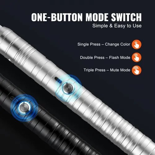 Dobíjecí světelný meč Lightsaber 2 Kusů 7 RGB barev