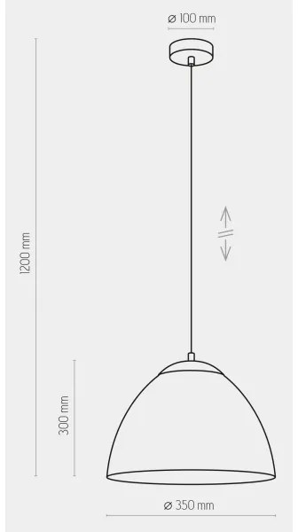 Lustr na lanku FARO 1xE27/60W/230V černá
