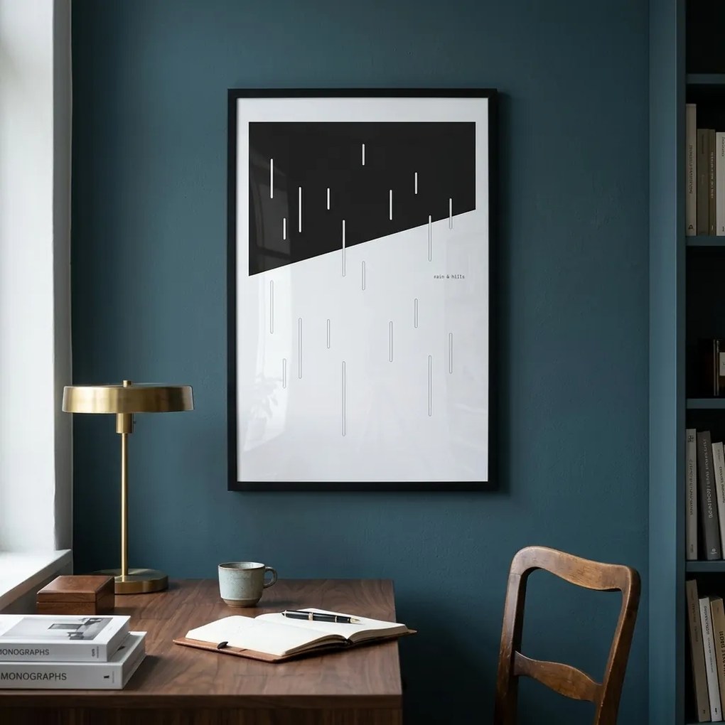 Ondřej Tejkl | Rain Dark Rám: Černý, Velikost: 40 x 30 cm