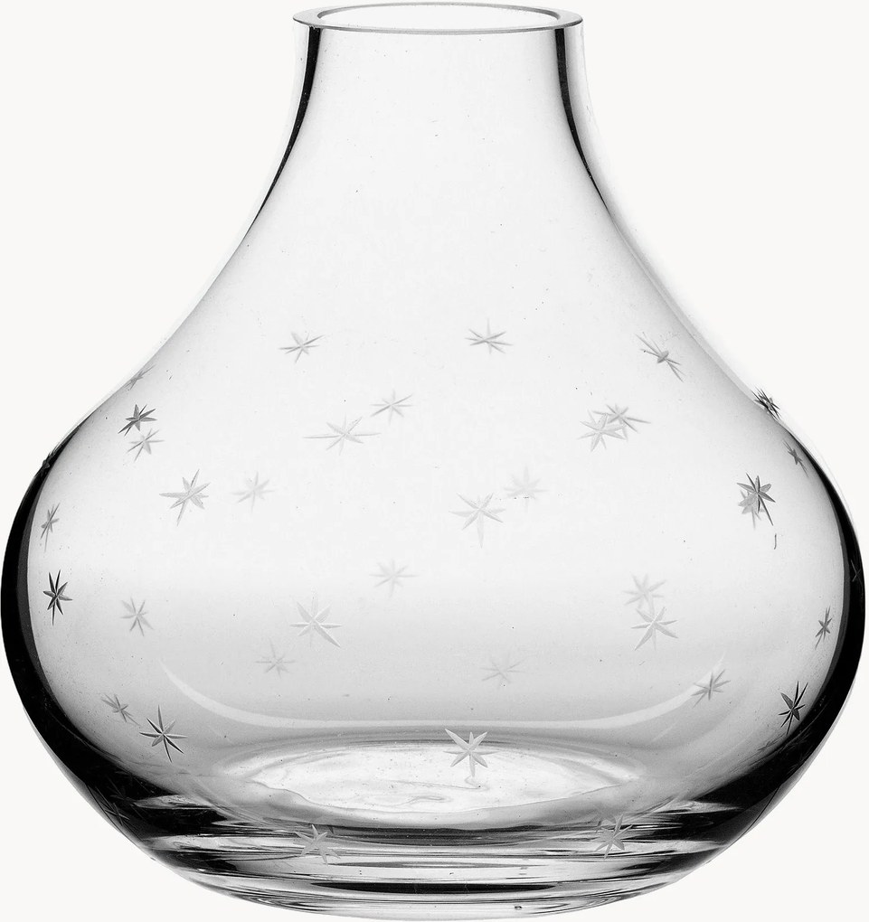 Ručně foukaná křišťálová váza Stars