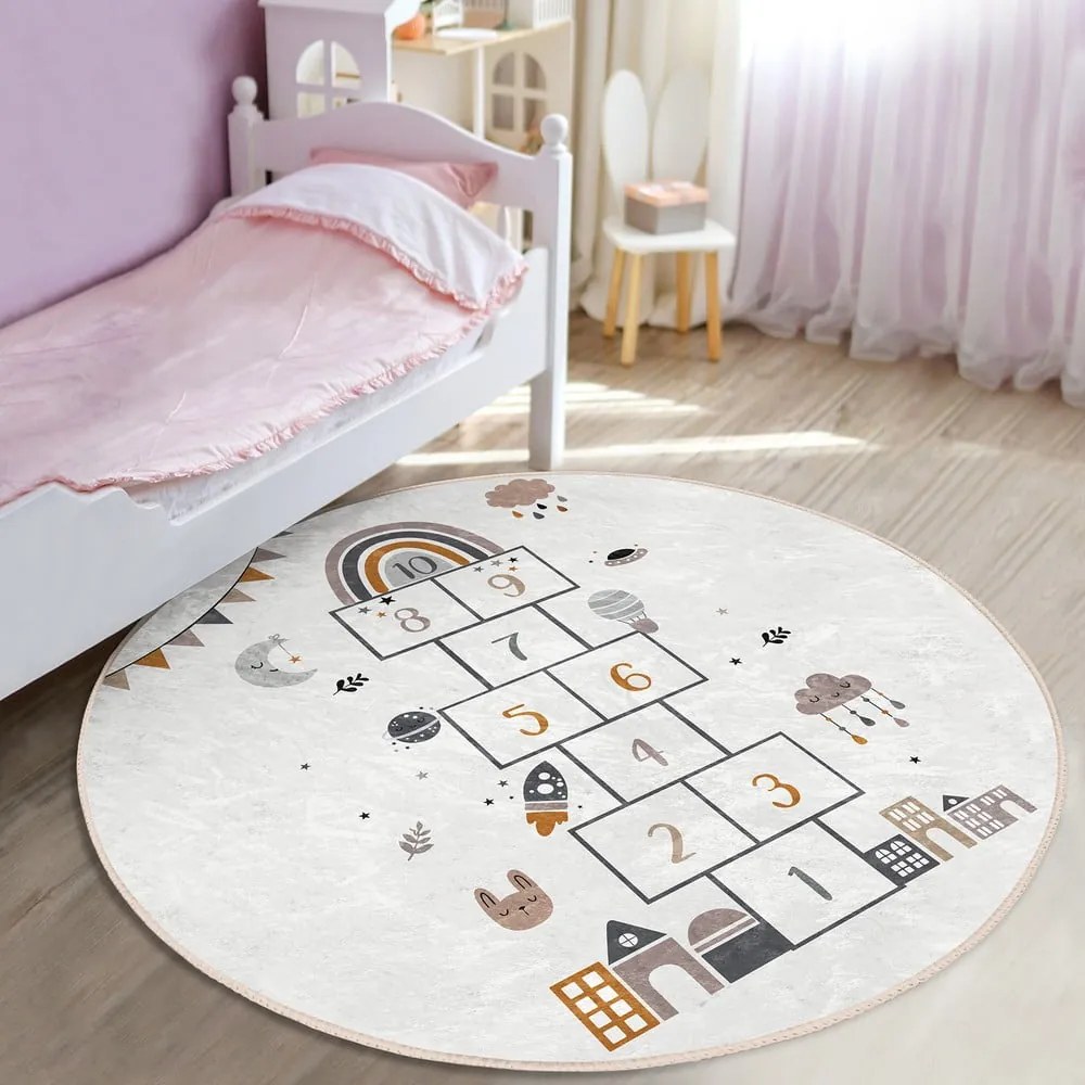 Krémový dětský koberec ø 120 cm Comfort – Mila Home