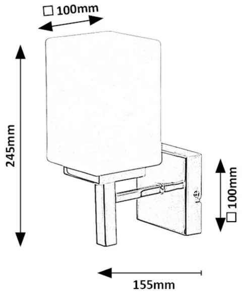 Rabalux 71061 - Koupelnové nástěnné svítidlo ZENKAI 1xE14/10W/230V IP44 černá