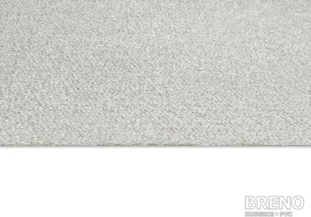 Breno Metrážový koberec GROOVE 900 světle šedý, šíře 400 cm, Šedá