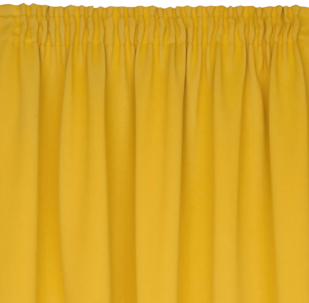 ZATEMŇOVACÍ ZÁVĚS NA PÁSCE BLACKOUT 135X270 CM HOŘČICOVÁ