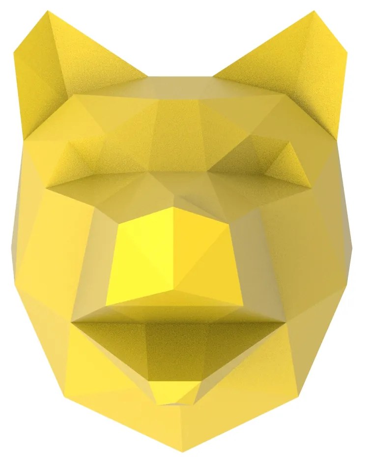 POLLY – Geometrický háček – Vlk Barva: Bílá, Typ: se samolepkou 3M, Varianta: Kompletní produkt