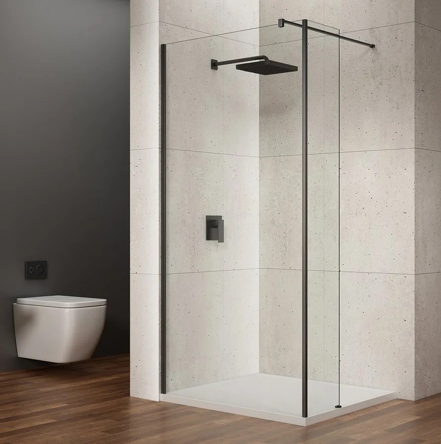 Gelco Sapho, VARIO WHITE jednodílná sprchová zástěna do prostoru, matné sklo, 700 mm, GX1470GX2215
